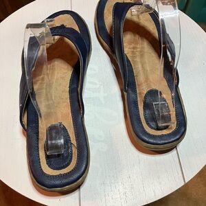 boc | Shoes | Boc Navy Blue Zita Thong Flip Flops Size | Poshmark